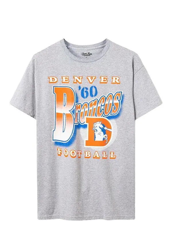 Junk Food Clothing Nfl Denver Broncos Bootleg Flea Market Tee - Heather Grey