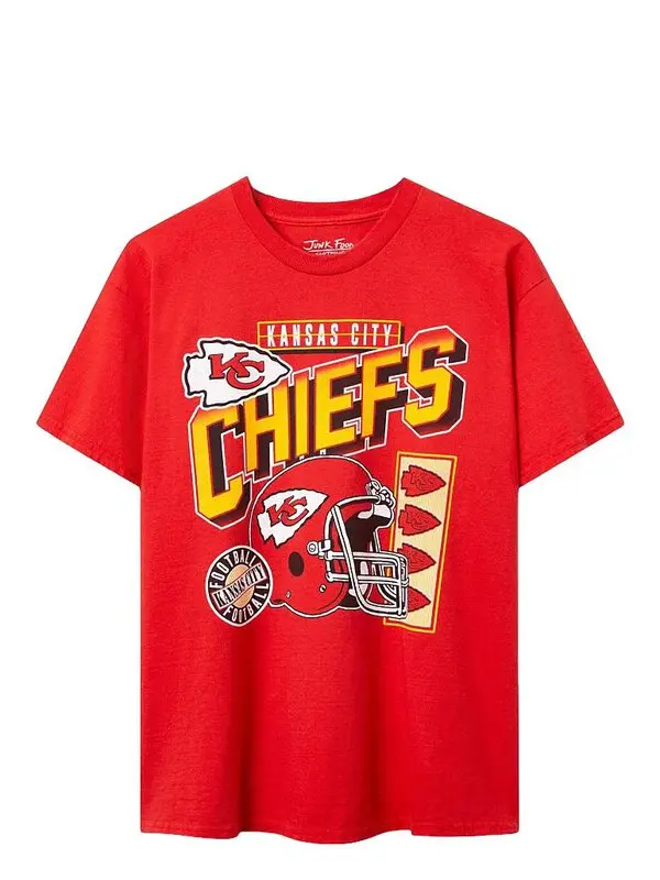 Junk Food Clothing Nfl Kansas City Chiefs Checkdown Flea Market Tee - Red