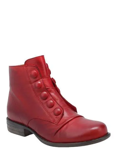 Miz Mooz Louise Ankle Boots - Red