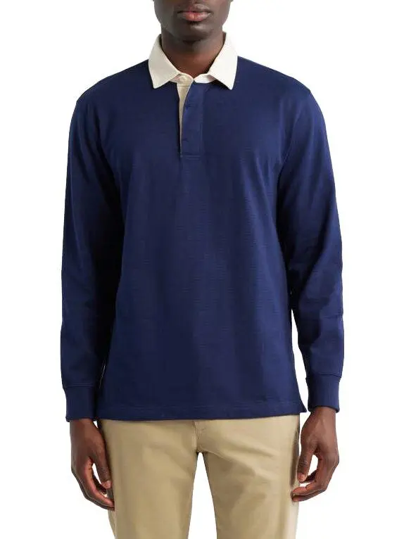 Vineyard Vines Organic Cotton Rugby Shirt - Nautical Navy