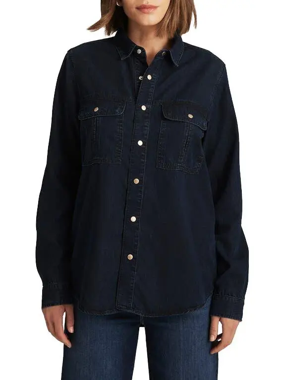 MAVI Nia Denim Shirt - Ink Gold Premium