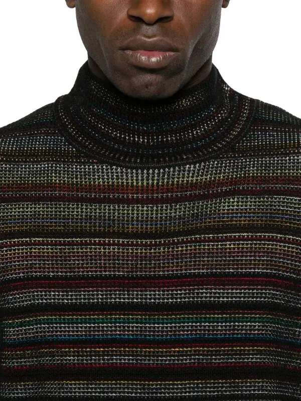 Paul Smith Roll Neck Sweater - Multi Coloured