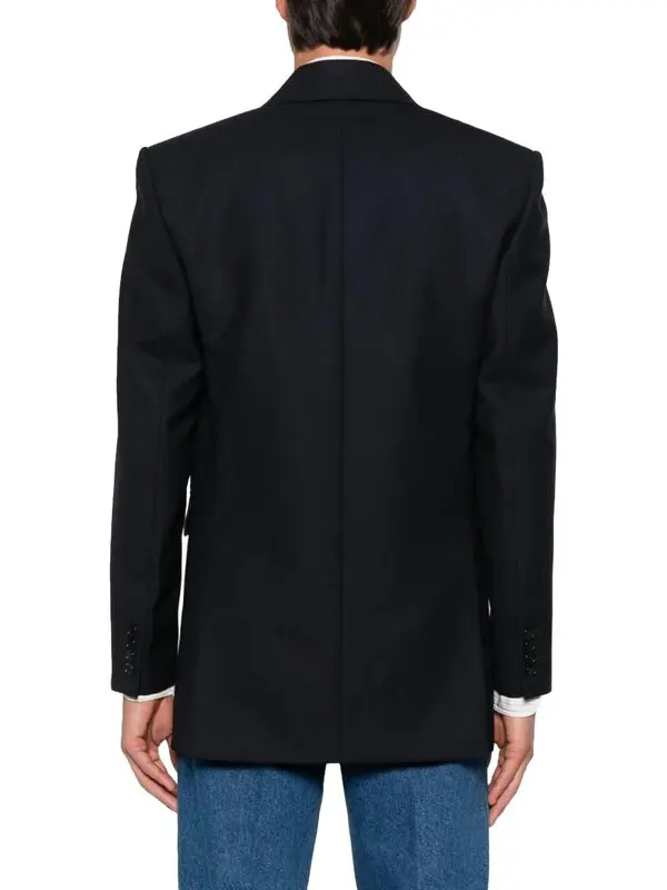 Saint Laurent Double-breasted Blazer - Blue