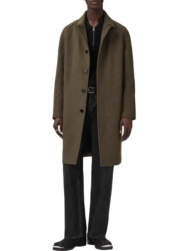 ALLSAINTS Wool-blend Trent Overcoat - Brown