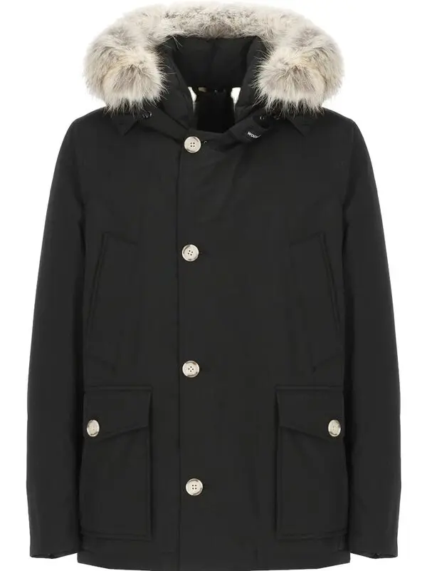 Woolrich Parka With Fur Trim - Black