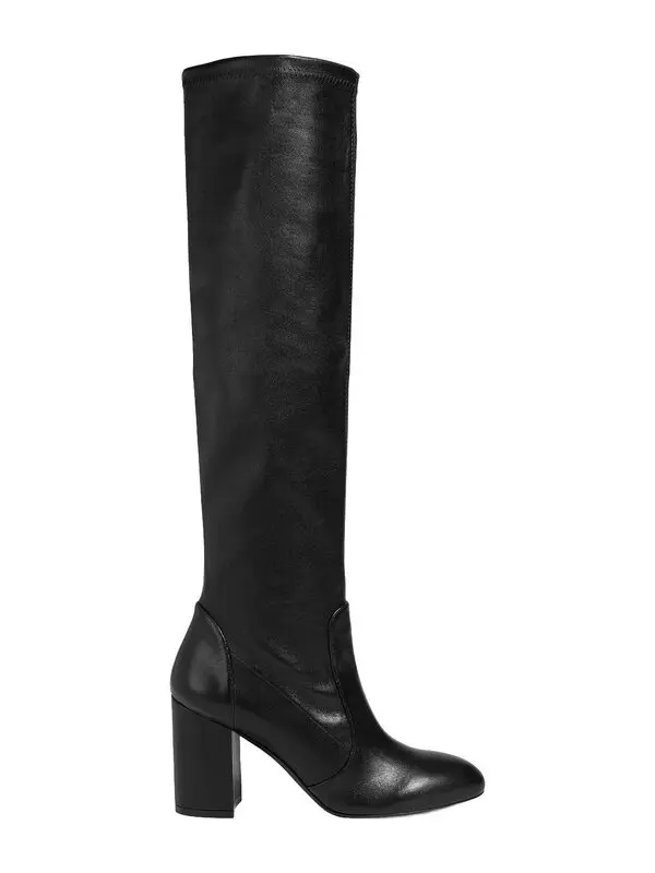 STUART WEITZMAN Yuliana 85 Leather Knee Boots - Black