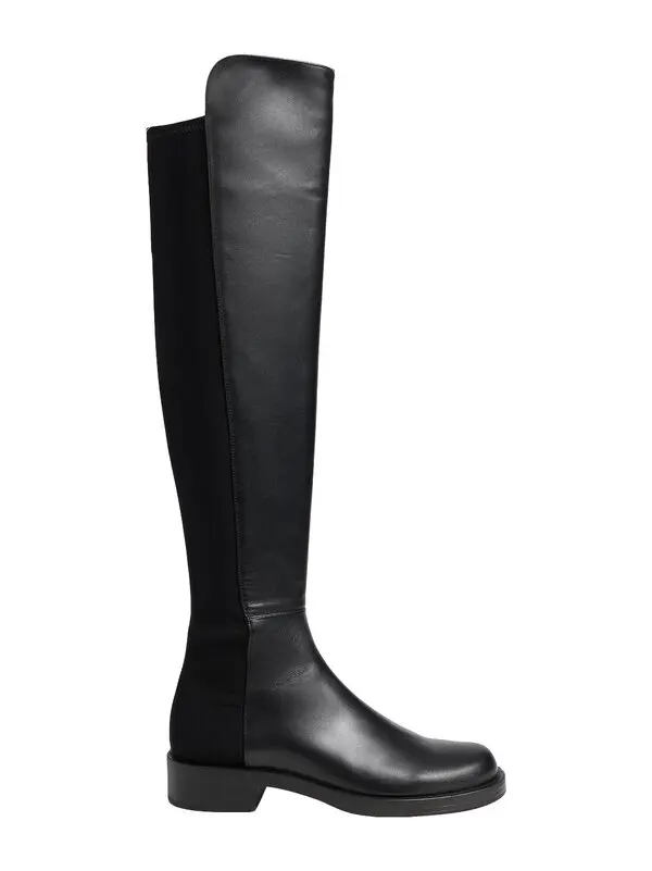 STUART WEITZMAN Microstretch And Leather Over-the-knee Boots - Black