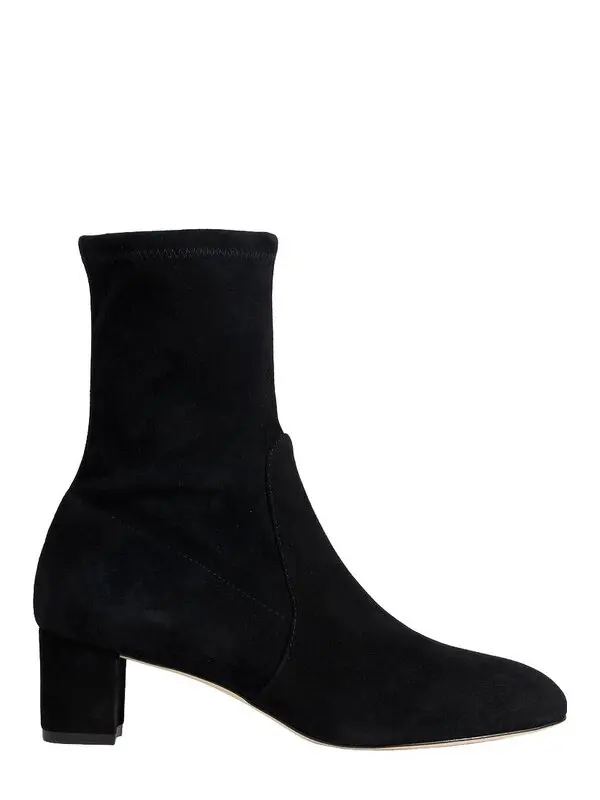 STUART WEITZMAN Sofia 50 Suede Ankle Boots - Black