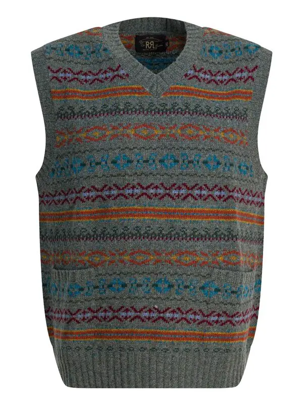 Ralph Lauren Fair Isle Wool Vest - Blue