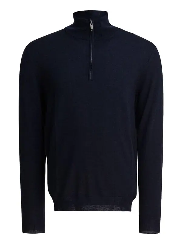 ZANONE Knitwear Zipped Sweater - Blue