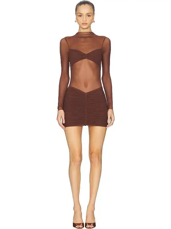 Superdown Carolina Mini Dress - Chocolate