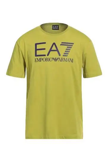 EA7 T-shirt Lime Size Cotton - Green