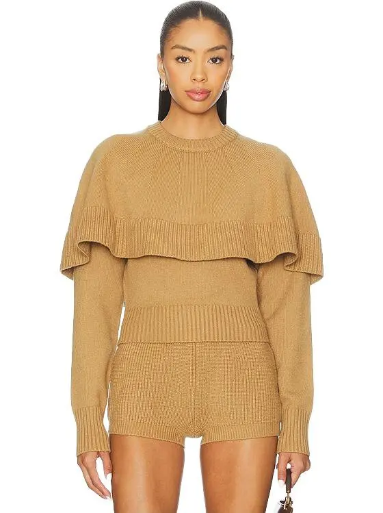 Ronny Kobo Evian Knit Top - Camel