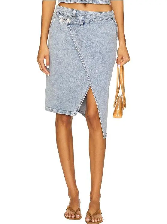 SOVERE / Etch Denim Skirt - Heritage Blue