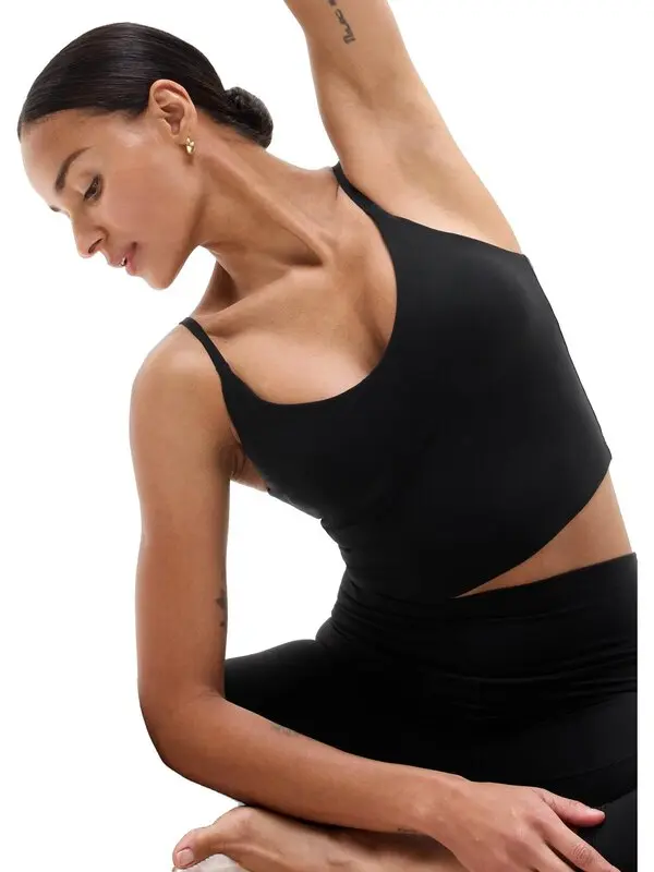 Athleta V-neck Crop Bra - Black