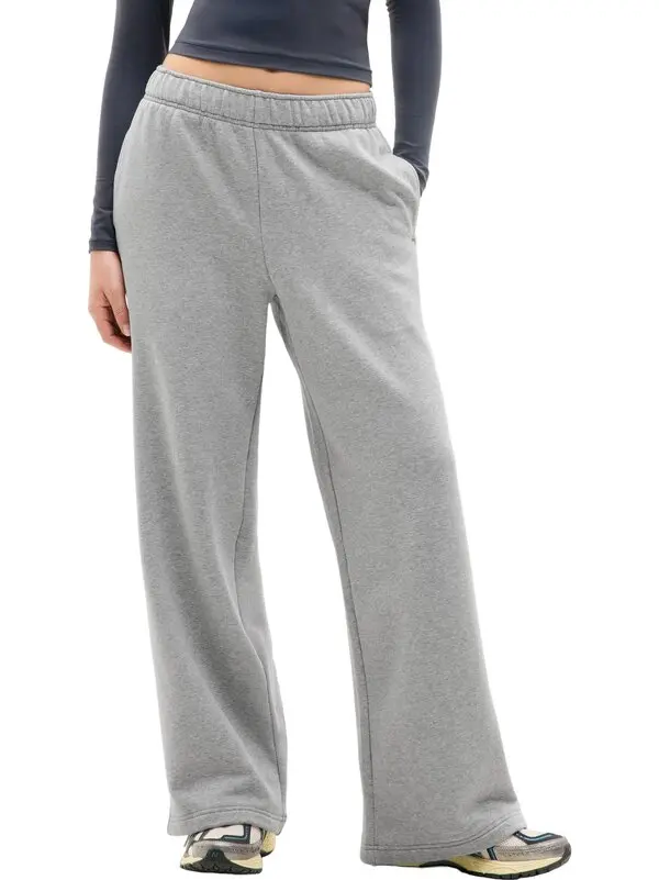 Athleta Forever Fleece Wide Leg Pant - Grey