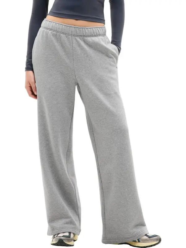 Athleta Forever Fleece Wide Leg Pant - Grey