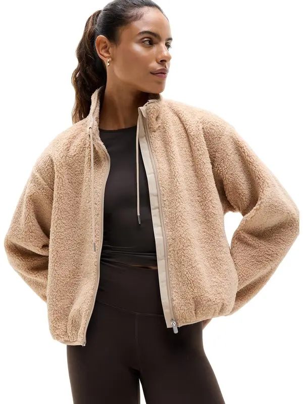 Athleta Fleece Jacket - Sahara