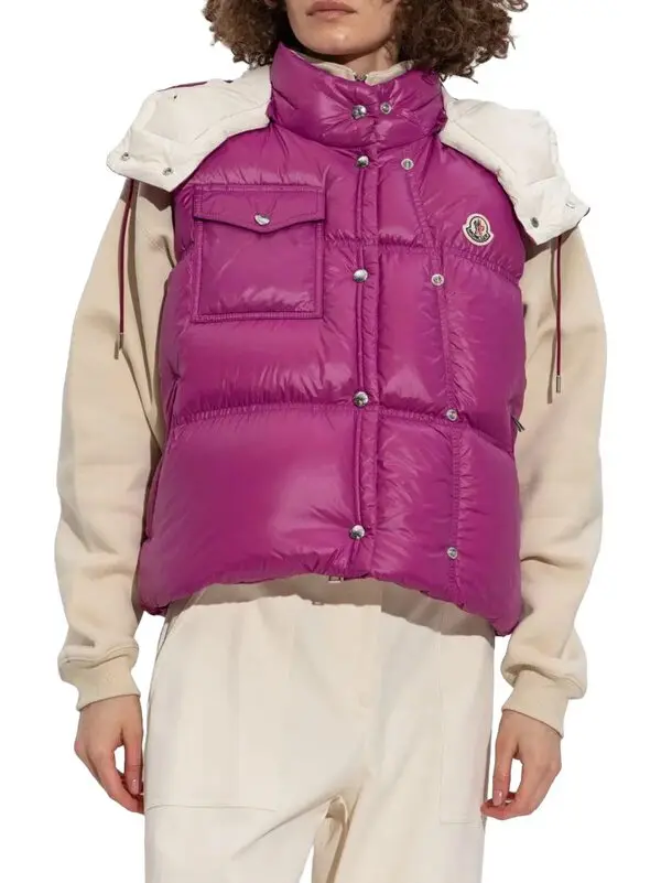 Moncler Pario Quilted Vest - Pink