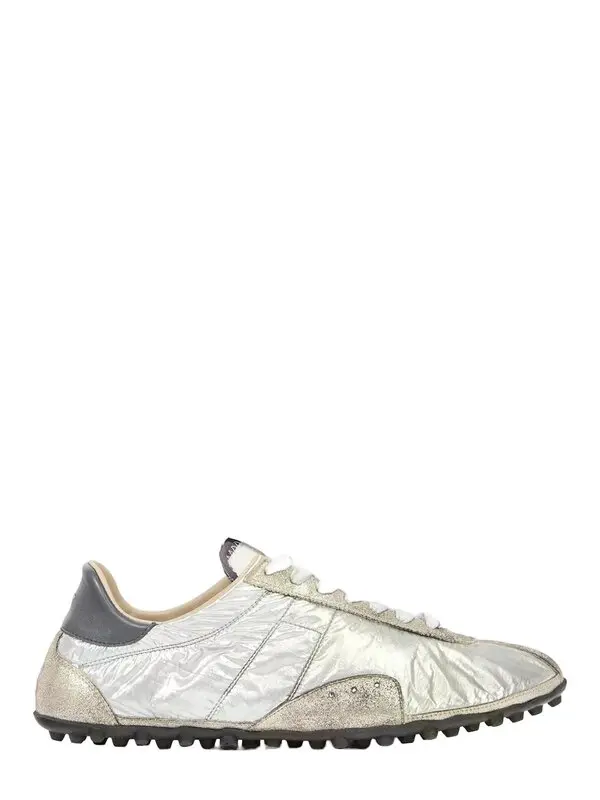 MAISON MARGIELA Metallic Low-top Sneakers - Silver