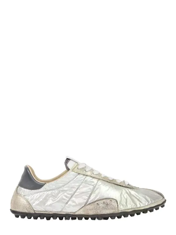 MAISON MARGIELA Metallic Low-top Sneakers - Silver