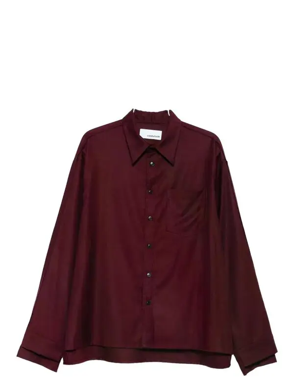 COSTUMEIN Chest-pocket Shirt - Red
