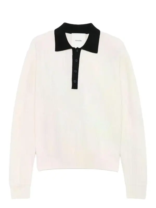 Nanushka Ribbed Polo-neck Sweater - Neutrals
