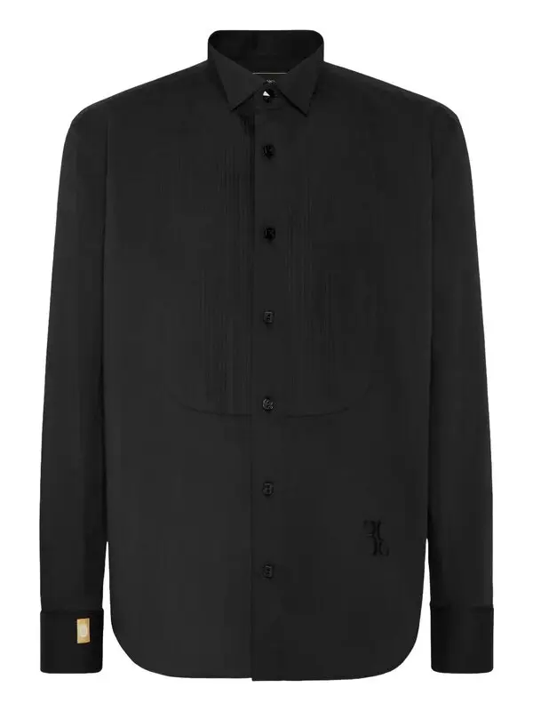 BILLIONAIRE Cotton Shirt - Black