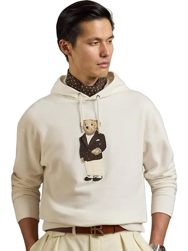 Ralph Lauren Polo Bear Cotton-cashmere Fleece Hoodie - Classic Cream