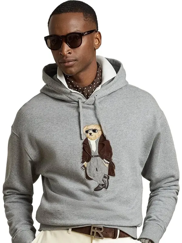 Ralph Lauren Cotton-cashmere Fleece Hoodie - Classic Light Grey