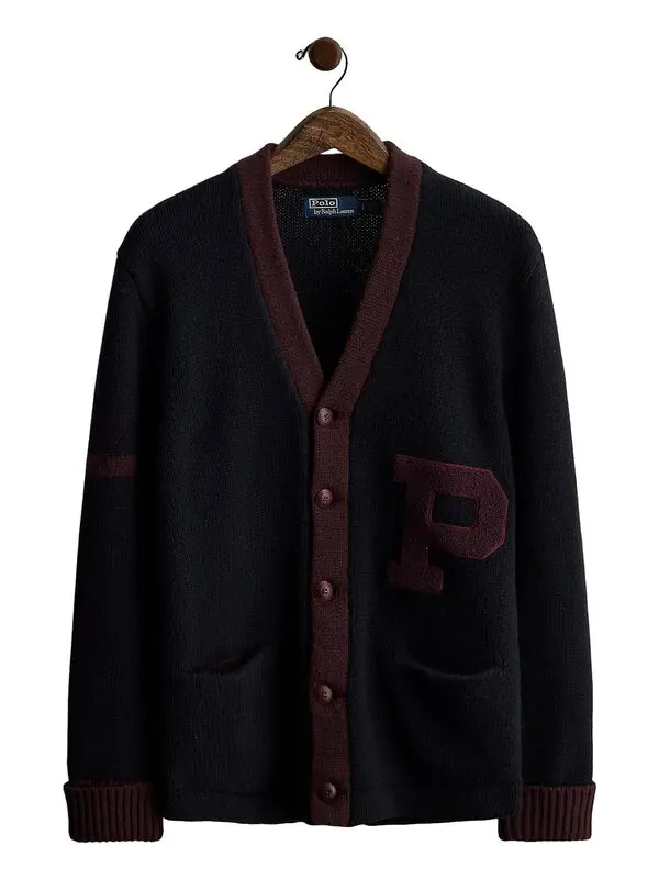 Ralph Lauren C. 2010 Letter Cardigan - Blue