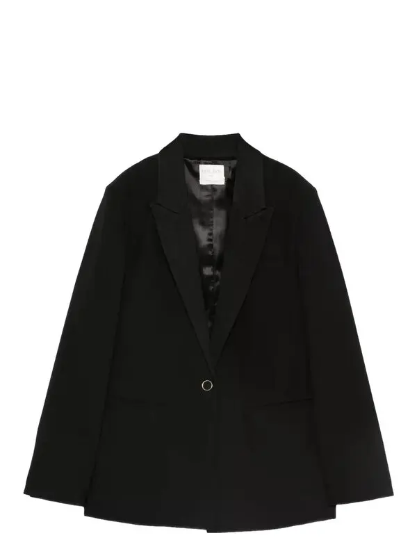 FORTE_FORTE Single-breasted Blazer - Black