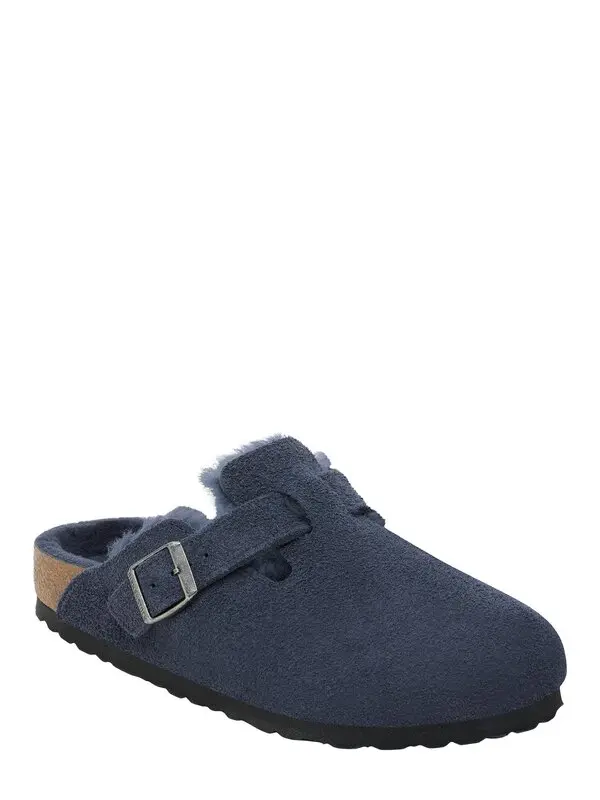 BIRKENSTOCK Boston Shearling Clog - New Navy