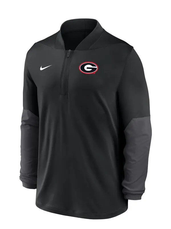 Nike Georgia Dri-fit College Half-zip Top - Black