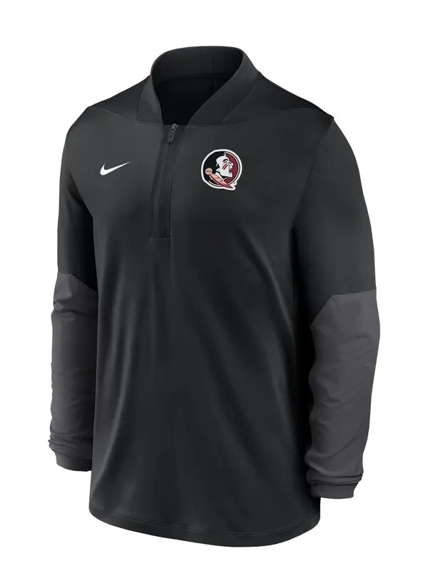 Nike Florida State Dri-fit College 1/2-zip Top - Black
