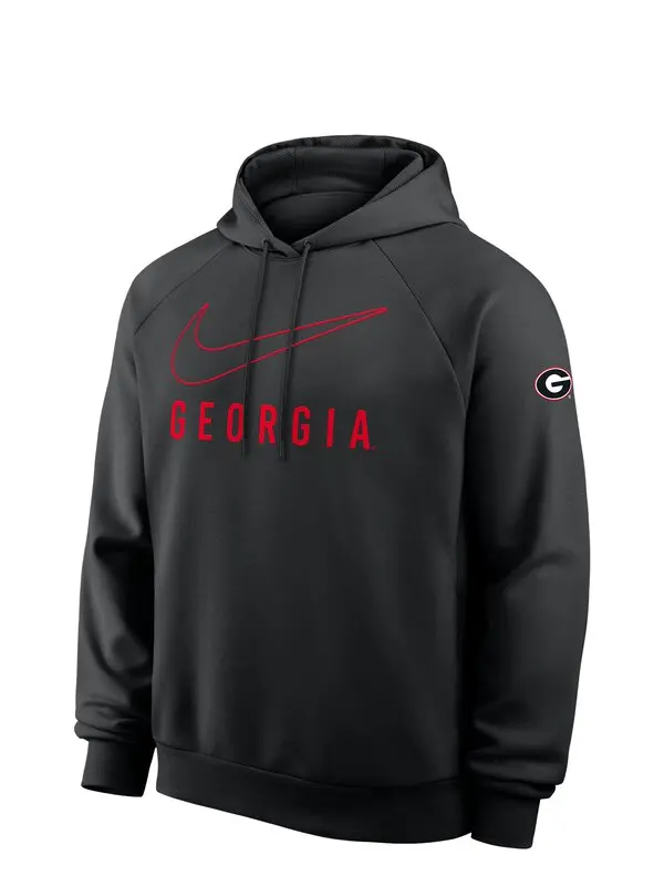Nike Georgia Premium Performance Dri-fit College Pullover Hoodie - Black