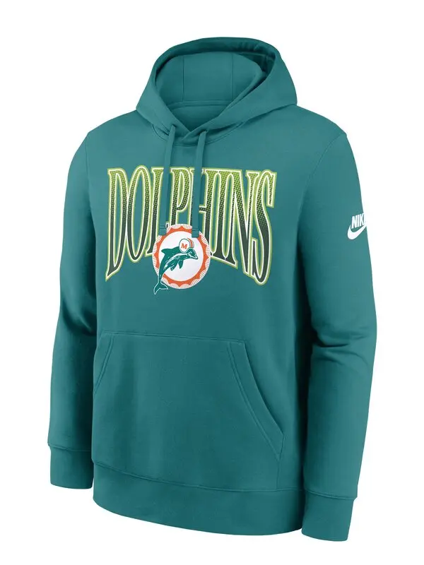 Nike Miami Dolphins Rewind Club Nfl Pullover Hoodie - Blue