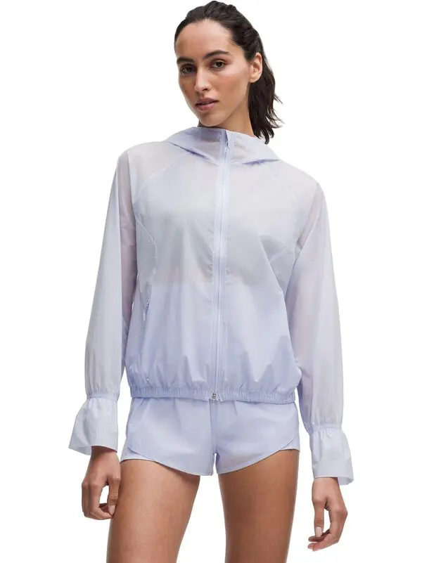 Lululemon Translucent Hooded Jacket - Serene Blue