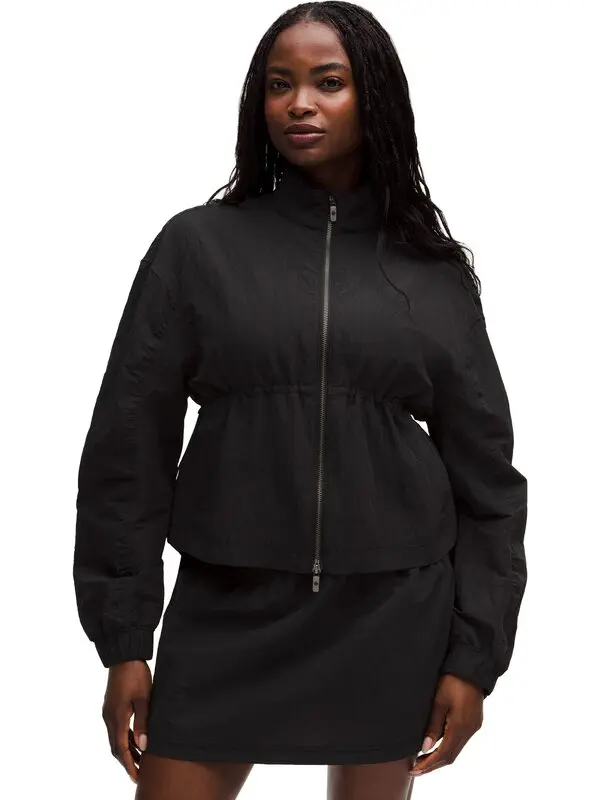 Lululemon Crinkle Nylon Cinchable Jacket - Black