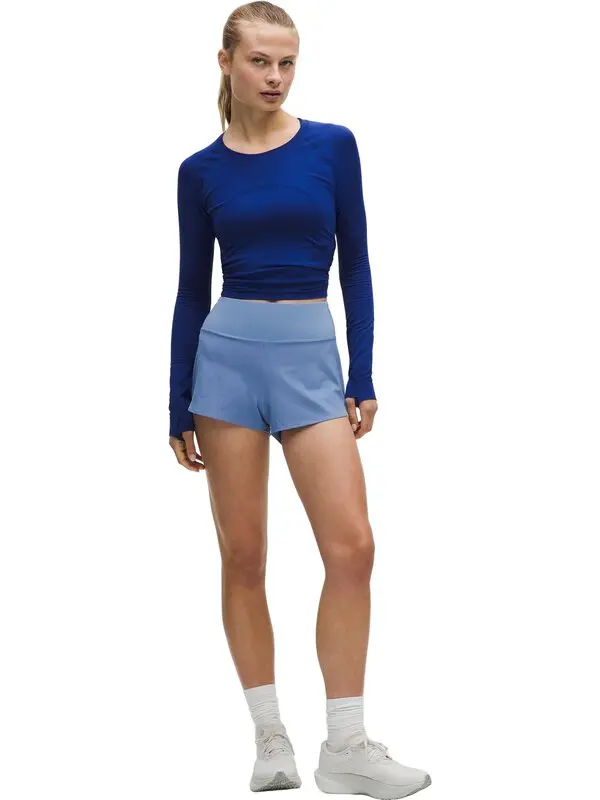 Lululemon High-rise Running Short - Prep Blue