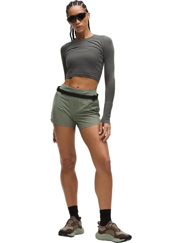 Lululemon Speed Up High-rise 4" Short - Willow Leaf