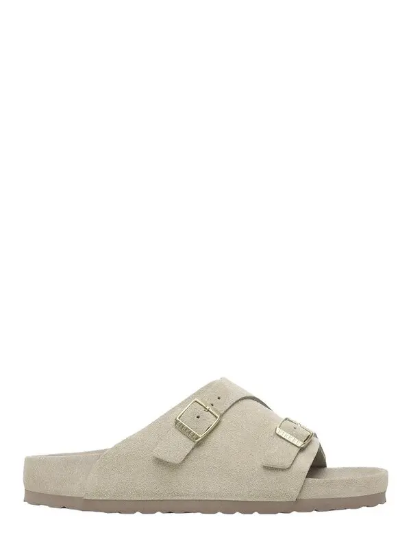 BIRKENSTOCK Zürich Suede Leather Sandals - Allover Taupe