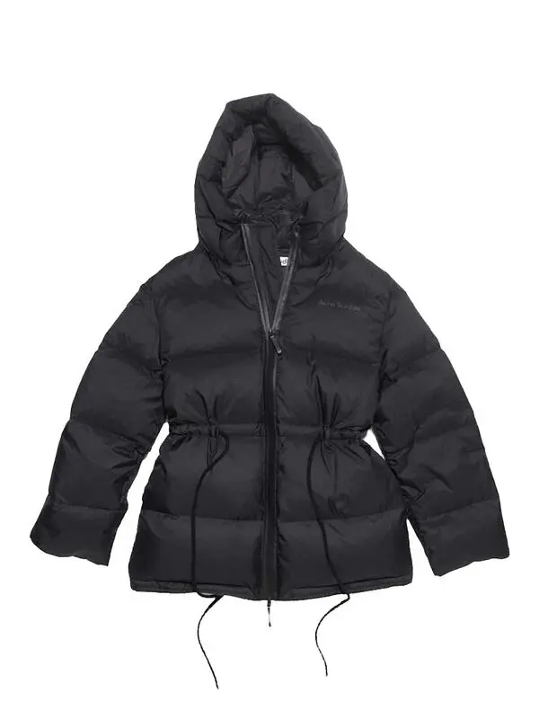 Acne Studios Nylon Hooded Puffer Jacket - Black