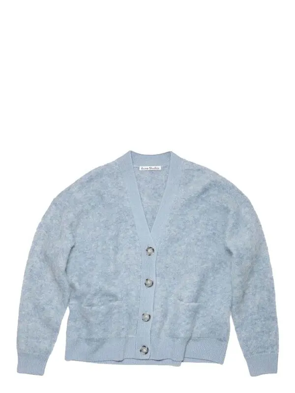 Acne Studios Wool Mohair Cardigan - Blue