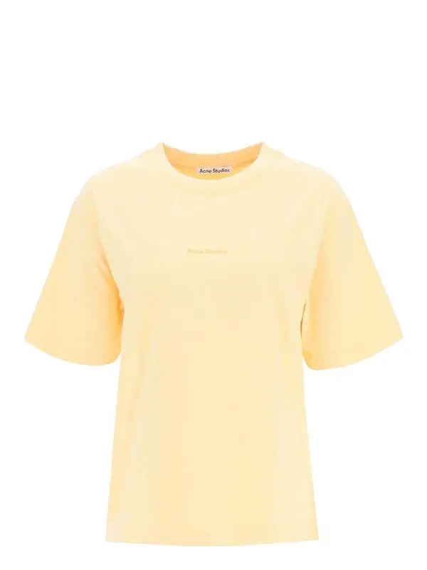 Acne Studios Logo T-shirt - Yellow