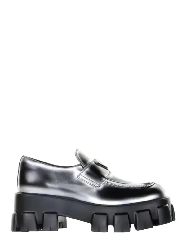 Prada Monolith Loafer - Nero Argento/ Black