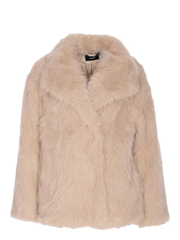 V°73 Penny Faux Fur Jacket - Beige