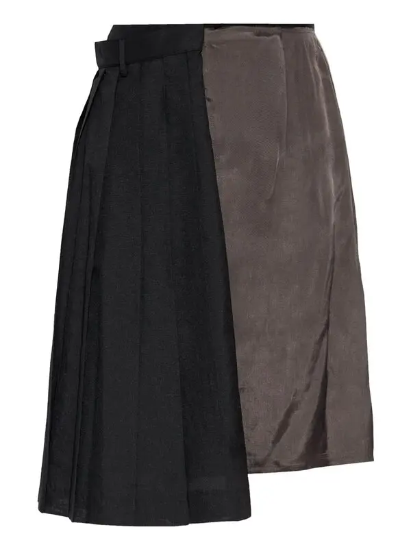 MAISON MARGIELA Combined Fabrics Skirt - Grey