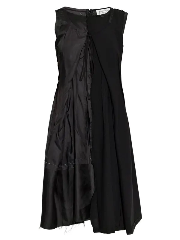 MAISON MARGIELA Dress In Combined Fabrics - Black
