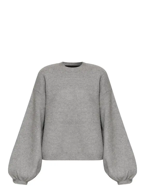 Remain Birger Christensen Puff Sleeve Sweater - Grey